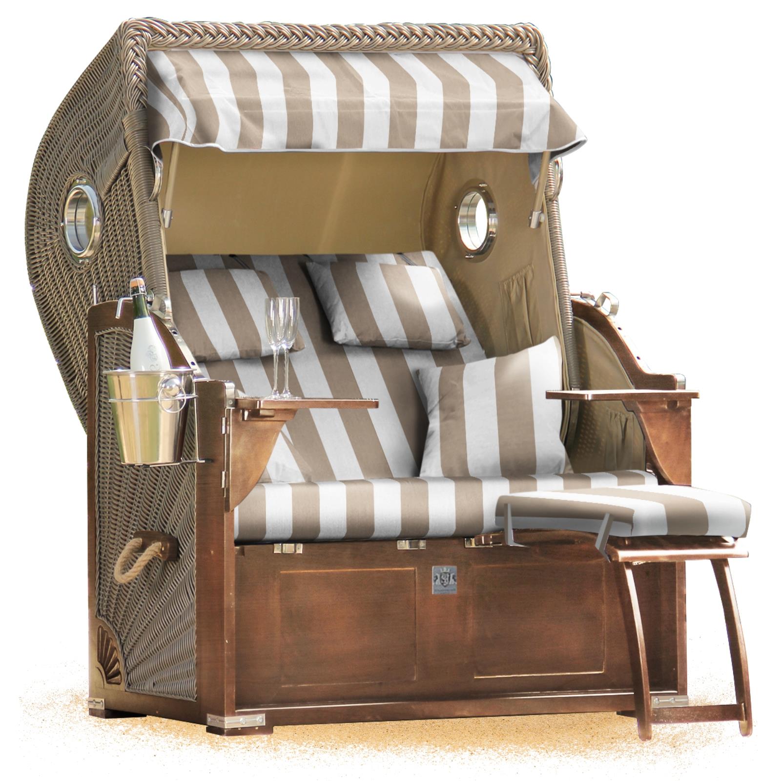 Strandkorb Hanse Koloss Kompakt 2-Sitzer - Strandkorb-Hanse.de